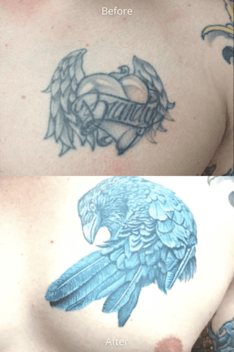 The Best Chest Tattoo Cover Up Ideas (2021) | Removery